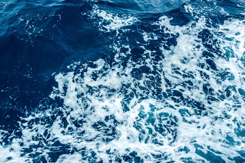 Texture Blue Sea or Ocean Water Full Frame Stock Photo - Image of ...