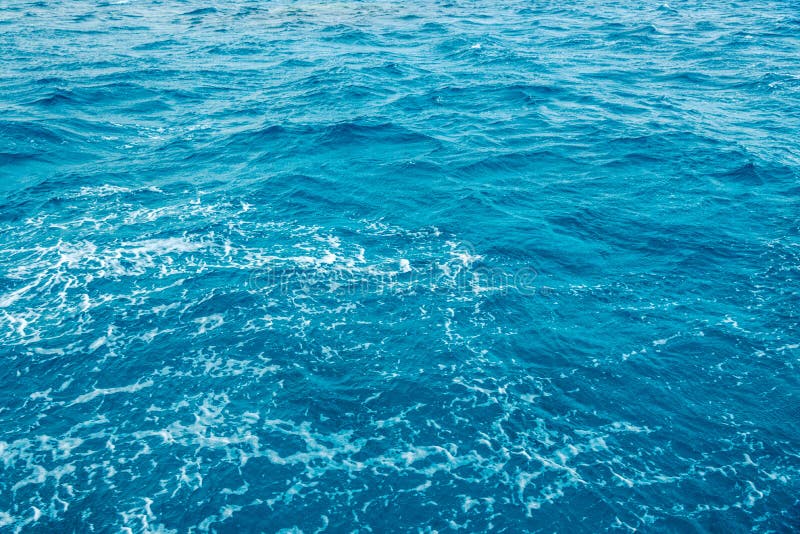 Texture Blue Sea or Ocean Water Full Frame Stock Image - Image of level ...