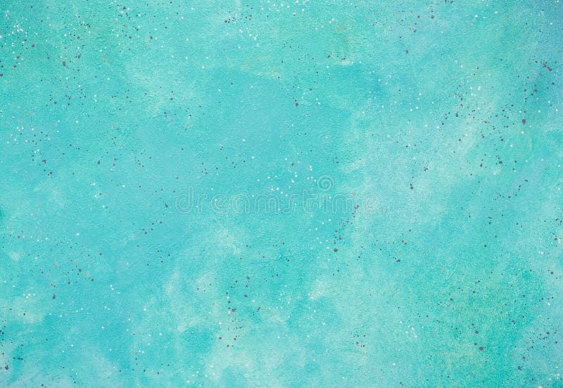Texture in Blue-green Azure Tones Painted Wall Paint Splashes Stock ...