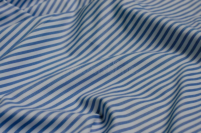 Texture of Blue Striped Fabric. Stock Photo - Image of detail, white ...