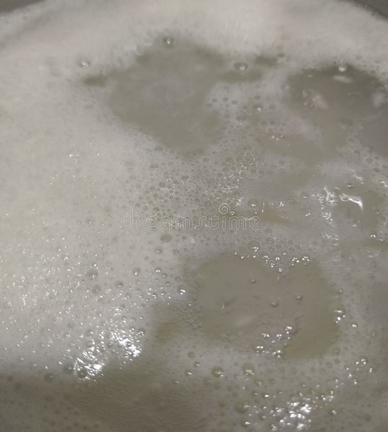 Texture of Boiling Rice Water in Indian Kitchen. Stock Image - Image of ...