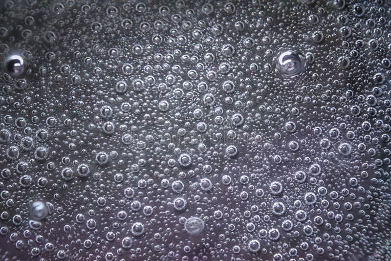 Texture of Boiling Water. Water Bubbles Pattern. Fizzy Water Background ...