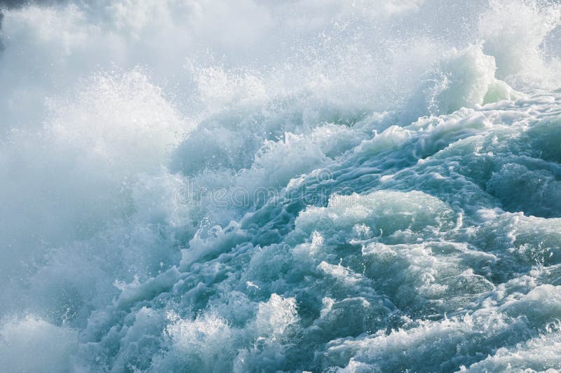 Texture of Boiling Water, Waterfall, Mountain River, Boiling Streams ...