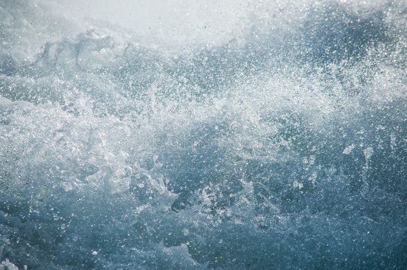 Texture of Boiling Water, Waterfall, Mountain River, Boiling Streams ...