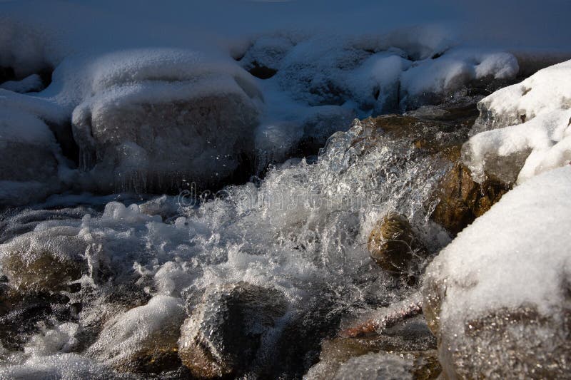 Texture of Boiling Water, Waterfall, Mountain River, Stock Photo ...