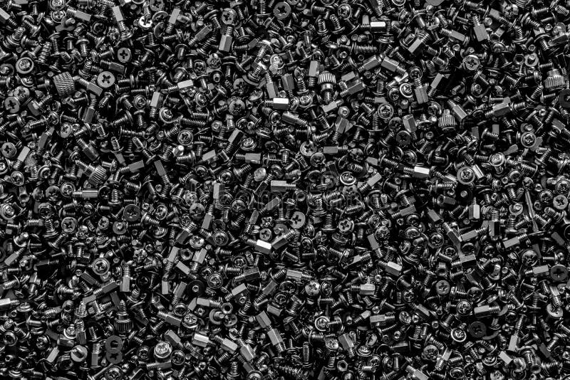 Texture of Bolts Black and White Stock Image - Image of bolts, textured ...