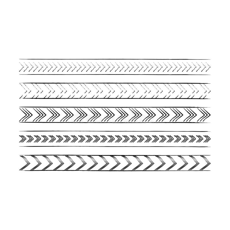 Texture Border Abstract Frame Divider, Horizontal Line Vector Shape ...