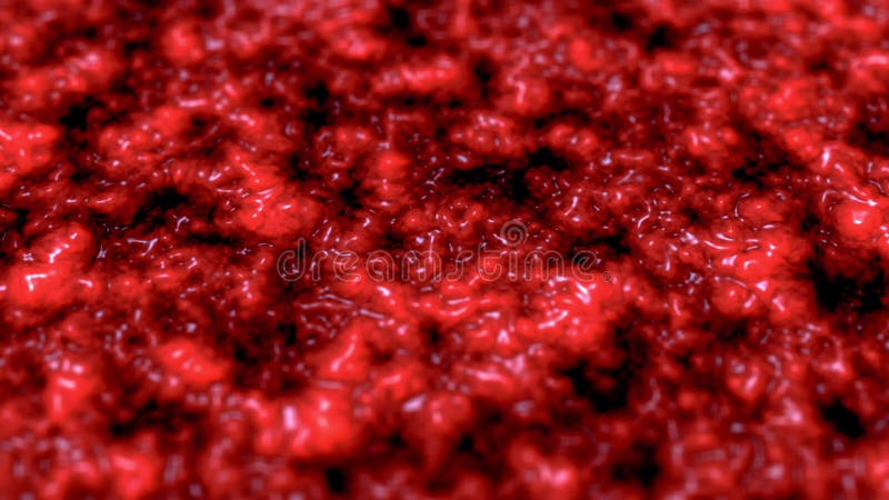 Texture of Brain Tissue, Organic Surface and Blood Vessels, Animation ...