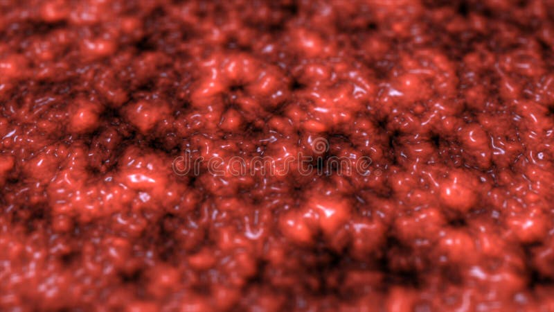 Texture of Brain Tissue, Organic Surface and Blood Vessels, Animation ...