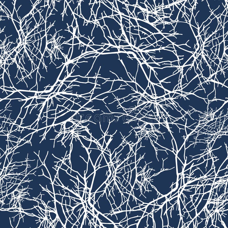 Texture Branches Seamless Pattern Stock Vector - Illustration of ragged ...