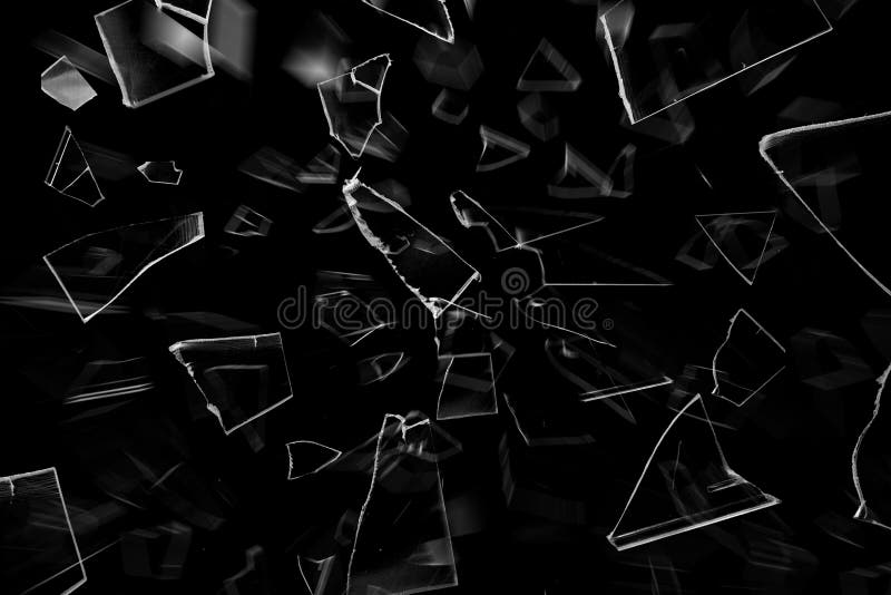 The Texture of Breaking Glass Stock Image - Image of bright, breaking ...