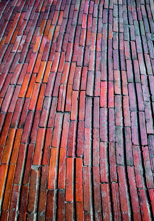 Texture of Brick Floor and Pathway Stock Image - Image of texture ...