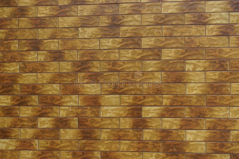 Texture of Brick-like Brown Embossed Ceramic Tiles Siding Stock Photo ...
