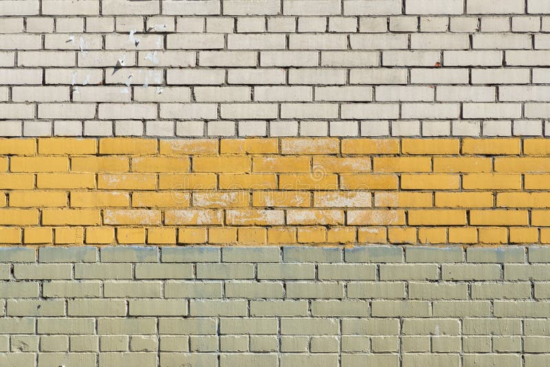 Texture a Brick Three Color Wall Stock Photo - Image of wallpaper ...
