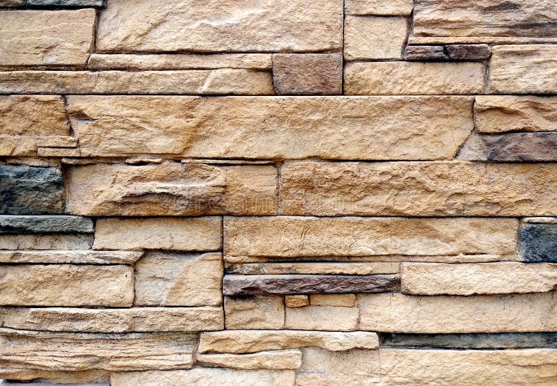 Texture of a Brick Wall with Bricks of Different Shapes Sizes and ...