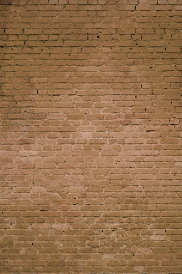 The Texture of the Brick Wall of Many Rows of Bricks Painted in Brown ...