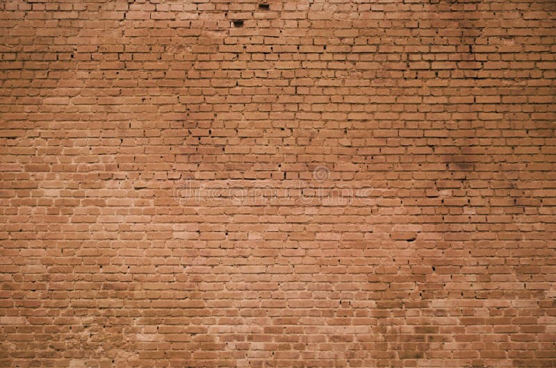 The Texture of the Brick Wall of Many Rows of Bricks Painted in Brown ...