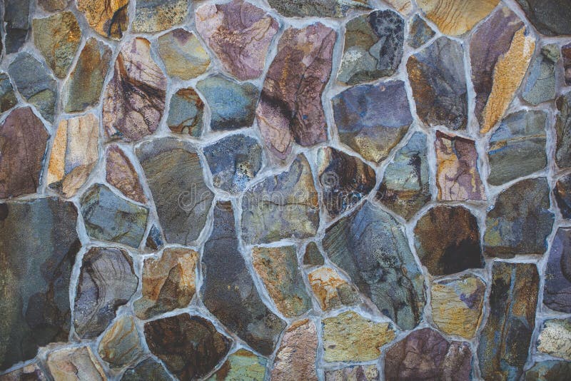 Texture of a Brick Wall from a Natural Stone. Stock Image - Image of ...