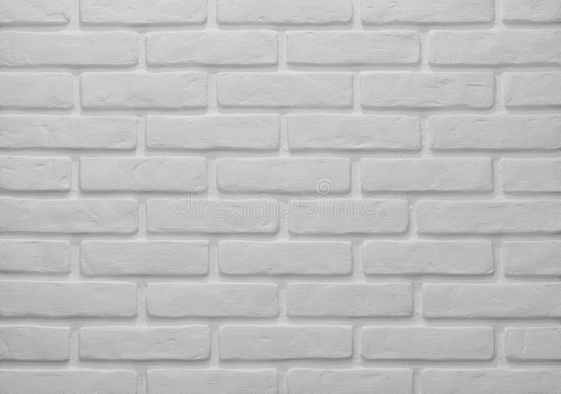 Texture - Brick Wall Painted with White Matte Paint Stock Image - Image ...