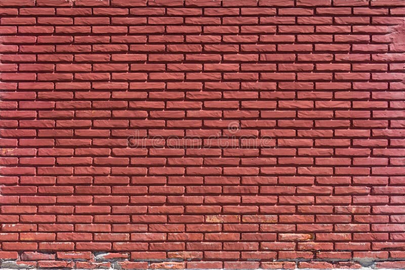 Texture Brick Wall of Red Color Stock Image - Image of home, grunge ...