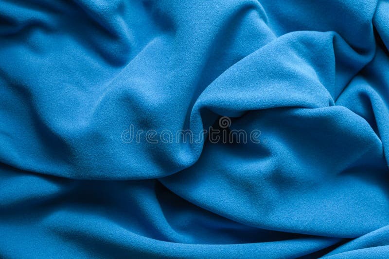 Texture of Bright Blue Fleece Stock Photo - Image of view, polyester ...
