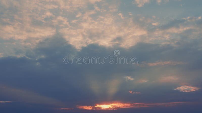 Texture of Bright Evening Sky during Sunset. Background of Clouds on ...