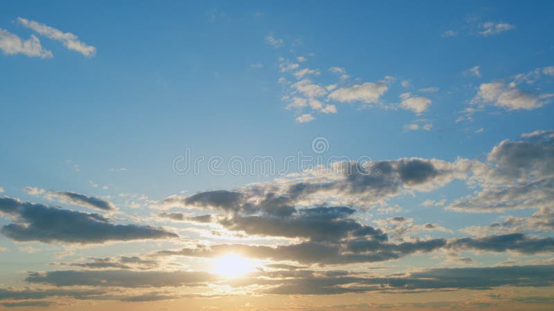Texture of Bright Evening Sky during Sunset. Background of Clouds on ...