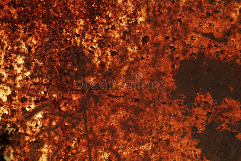 Texture of a Bright Rusty Piece of Metal, Background Stock Photo ...