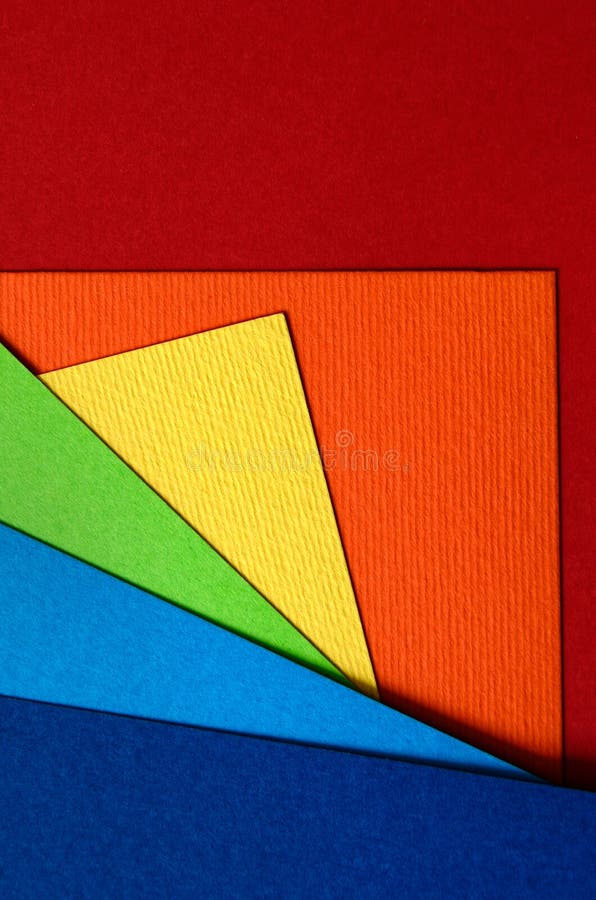 Texture of Bright Sheets of Color Cardboard Closeup Stock Photo - Image ...