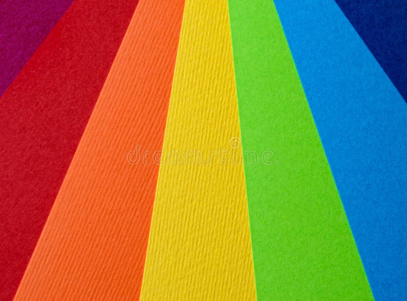 Texture of Bright Sheets of Color Cardboard Closeup Stock Image - Image ...