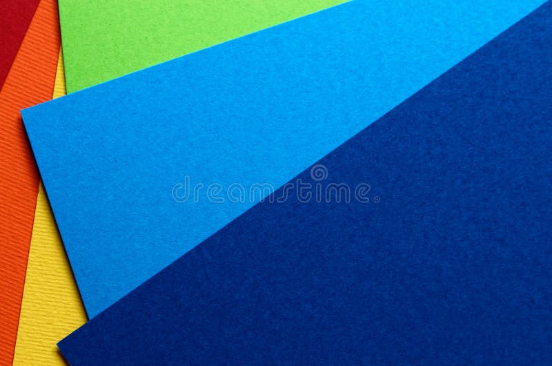 Texture of Bright Sheets of Color Cardboard Closeup Stock Image - Image ...