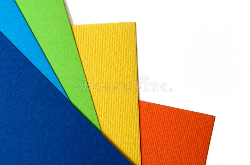 Texture of Bright Sheets of Color Cardboard Closeup Stock Photo - Image ...
