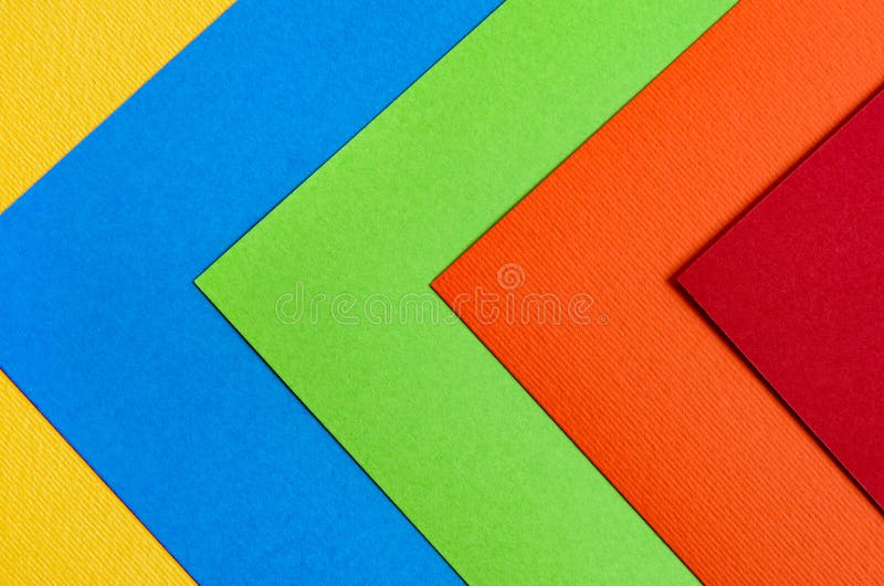 Texture of Bright Sheets of Color Cardboard Closeup Stock Photo - Image ...