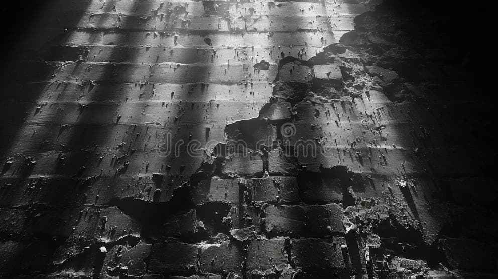 Texture of Brilliant Rays of Light Casting Shadows Onto a Rough Tactile ...