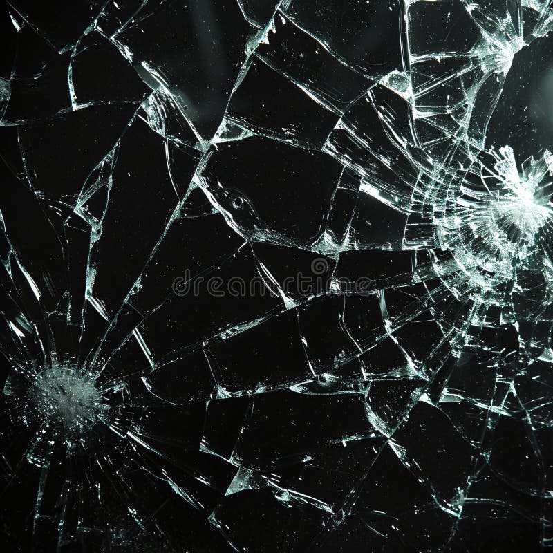 Texture Broken Glass with Cracks. Abstract of Cracked Window Stock ...