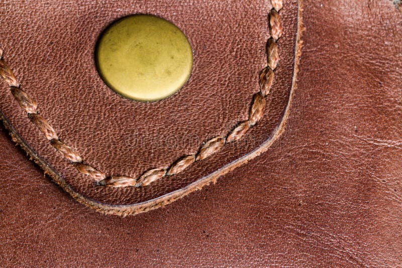 Texture of Brown Leather Purse in High Definition Stock Photo - Image ...