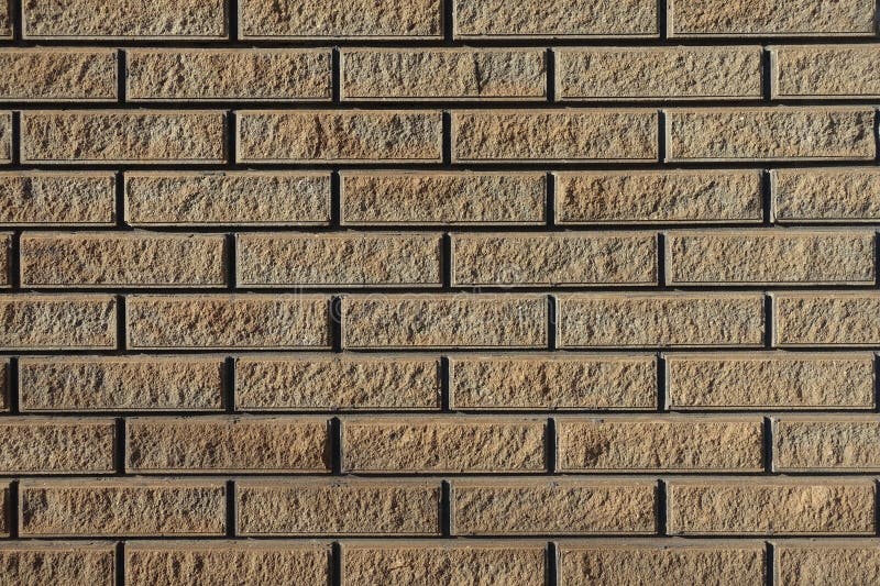 Texture Brown Split Face Brick Veneer Wall Stretcher Bond Stock Photos ...
