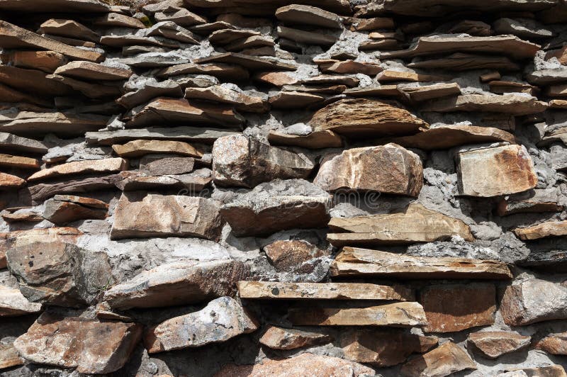 Texture of Brown Weathered Stone Wall Stock Image - Image of rough ...