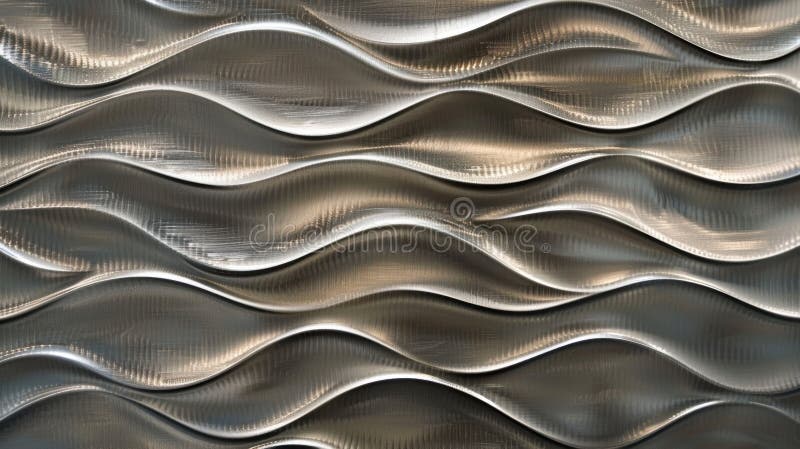 The Texture of Brushed Stainless Steel Resembles Small Stacked Waves ...