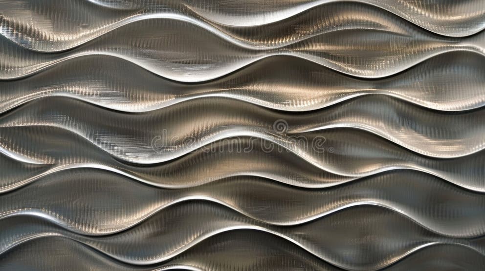 The Texture of Brushed Stainless Steel Resembles Small Stacked Waves ...