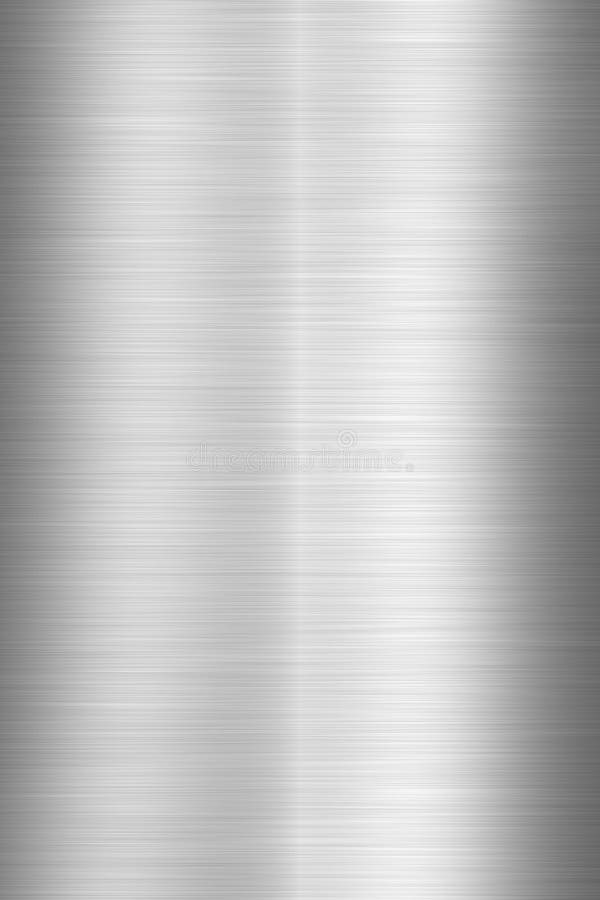 Shiny Brushed Metal Background Texture. Polished Metallic Steel Plate ...