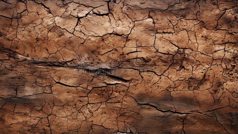 The Texture of a Bug-eaten Tree with Cracks Stock Illustration ...