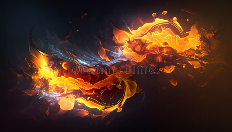 Texture of Burn Fire with Particles Embers. Stock Photo - Image of ...