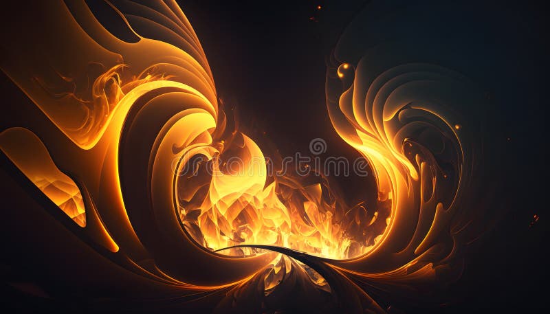 Texture of Burn Fire with Particles Embers. Stock Illustration ...