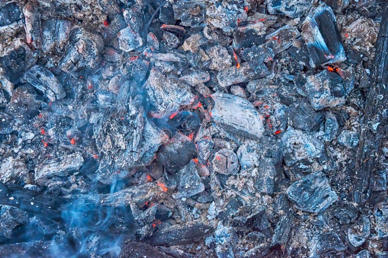 Texture of Burning Coals. Abstract Background of Burning Coals Stock ...