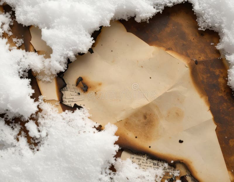 Texture of Burnt Newspaper Imprint on Still Life Composition Stock ...