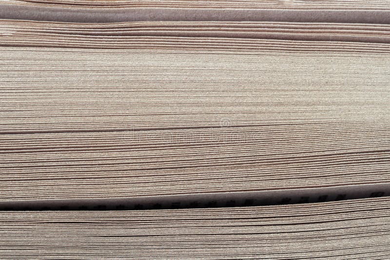 Texture of Ends Stack of Sheets in Book, Side View Stock Photo - Image ...