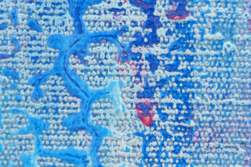 Texture of Canvas Painted Blue with Pink Shades. Stock Photo - Image of ...