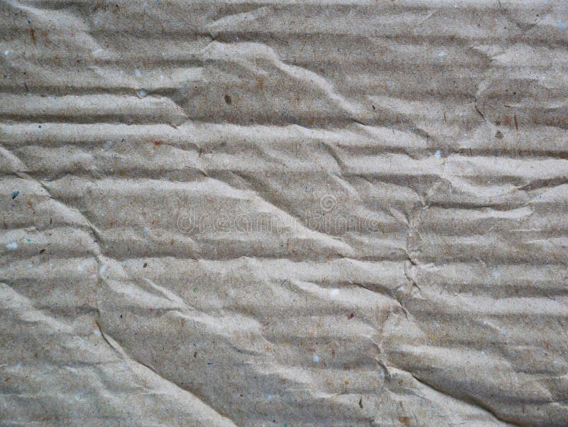 Texture Of Cardboard With Bends, Crumpled Paper. Sheet, Pattern. Stock ...