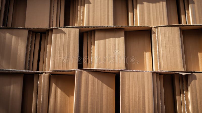 Texture Cardboard Box Blank Stock Illustration - Illustration of ...